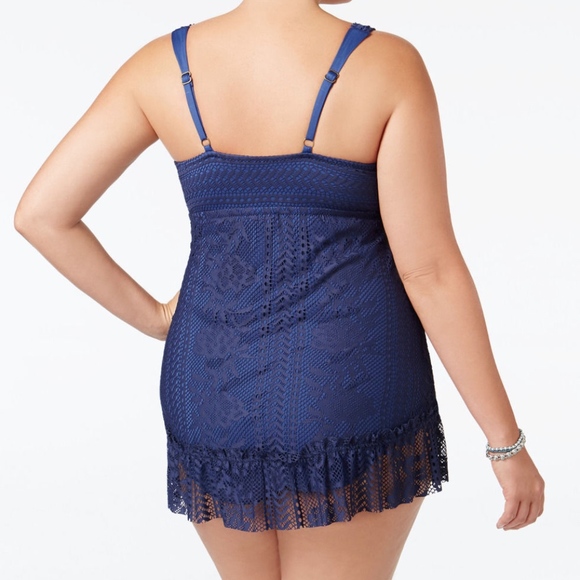 BECCA | Swim | Becca Plus Lace Crochet Swimsuit Dress | Poshmark